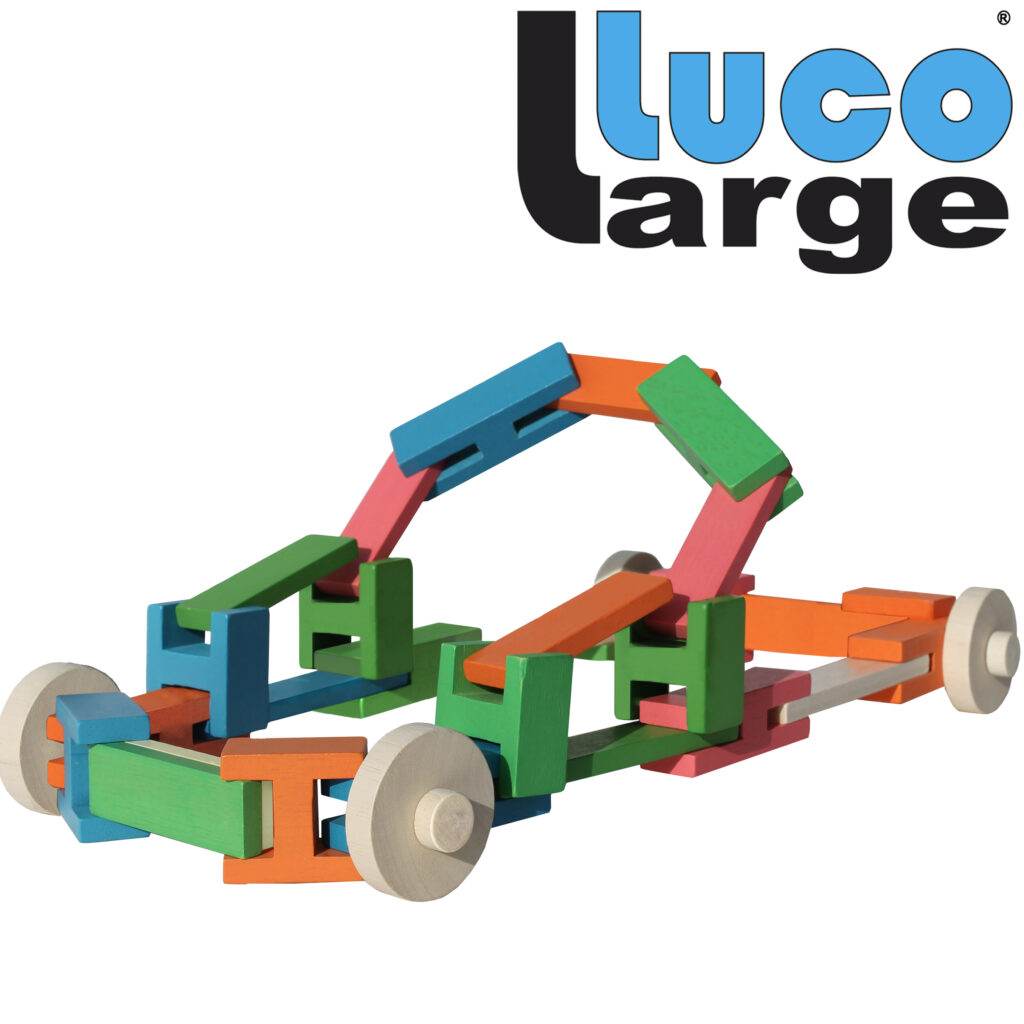 Luco Large Blocks fit Kapla and Keva with Wheels 72 Pieces – LUCO